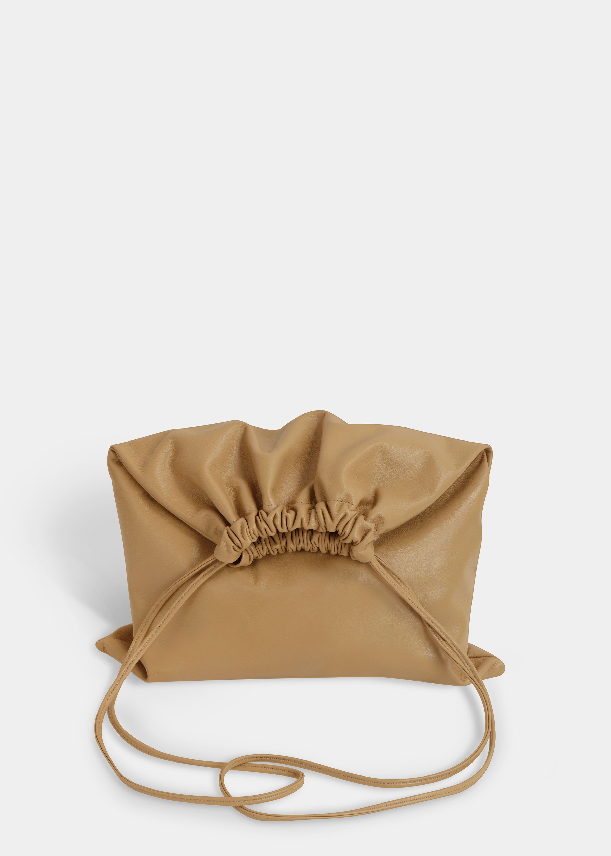 Modern Weaving Convertible Drawstring Tote - Camel | Garmentory