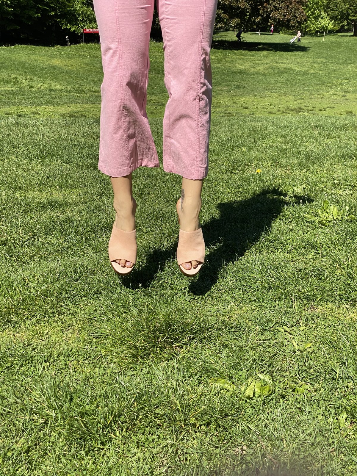 Drew Platform Blush Haircalf | Garmentory