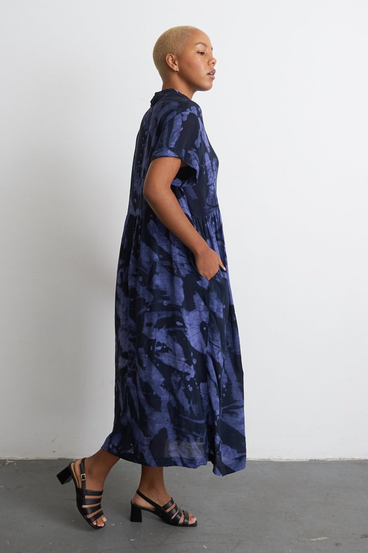 Osei-Duro Imperium Dress - black/purple | Garmentory