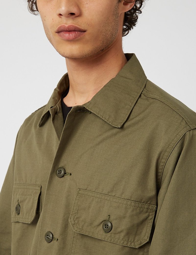 Orslow Trooper Fatigue Shirt - Army Green | Garmentory