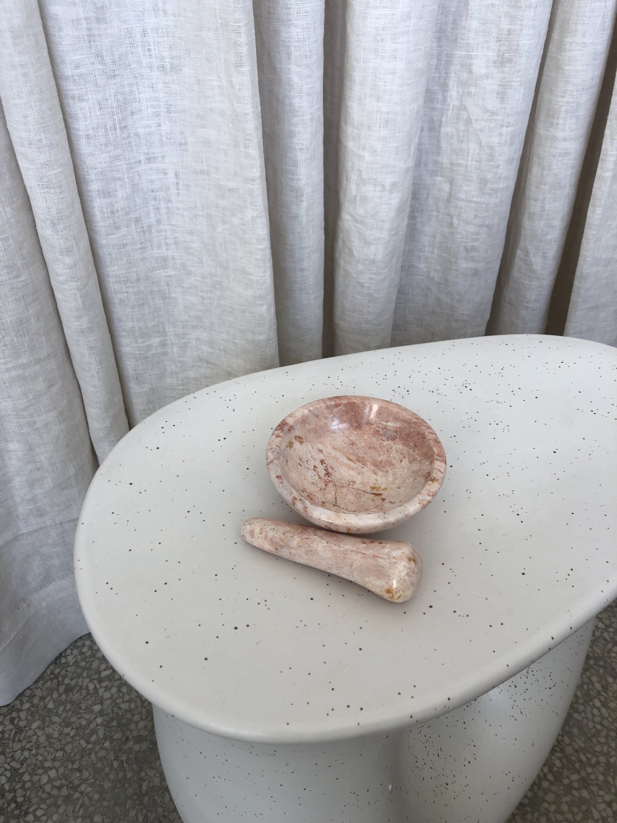 Ri-Ri-Ku MARBLE MORTER & PESTLE - PINK | Garmentory