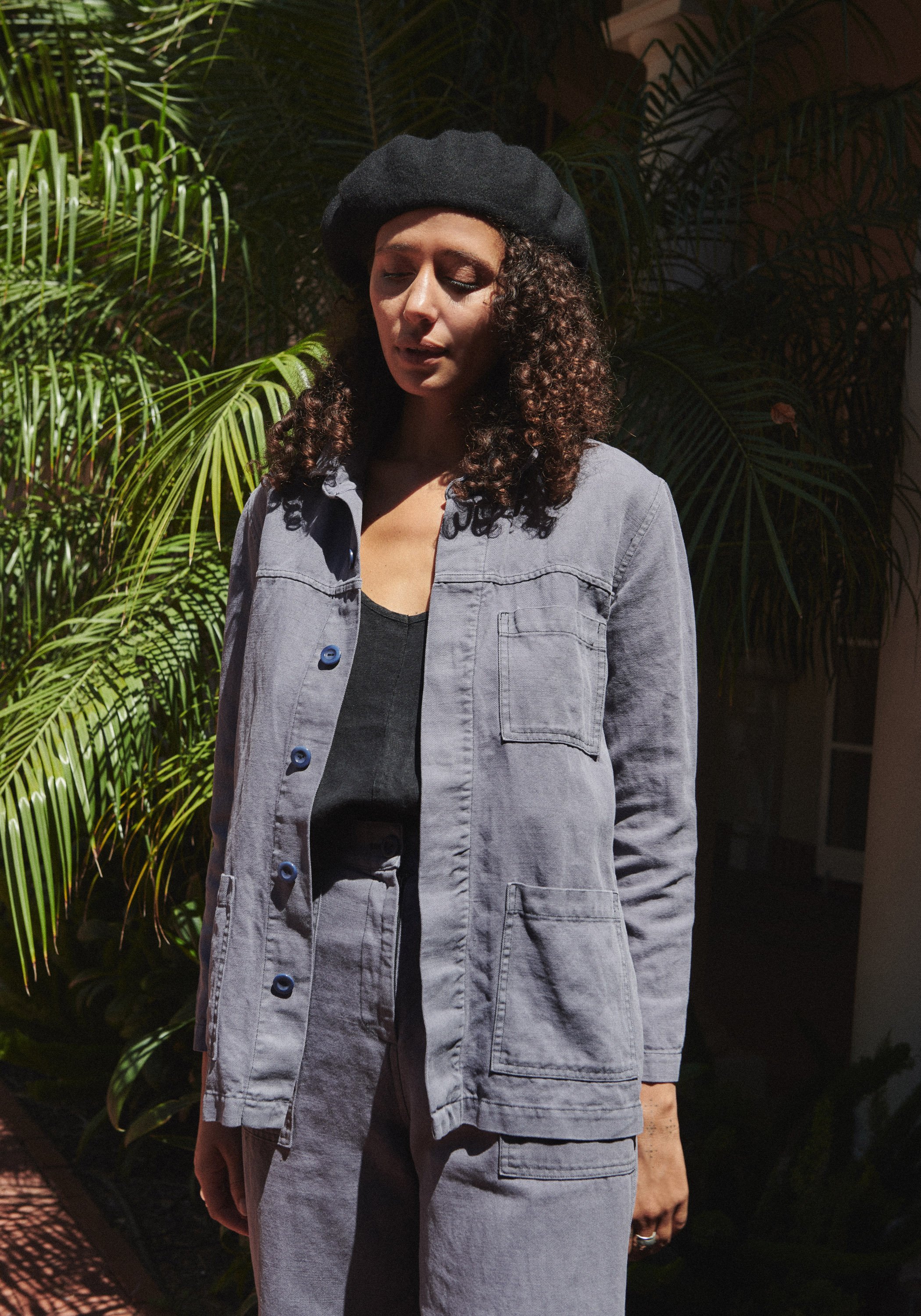 First Rite Linen Canvas Work Jacket | Garmentory