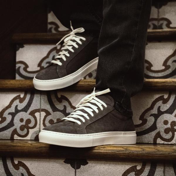Unseen Footwear Helier shoes - Suede Grey | Garmentory
