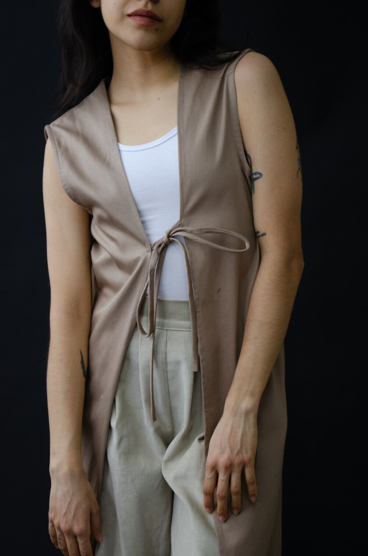 Nin Studio SAMPLE reversible GOWN VEST | Garmentory