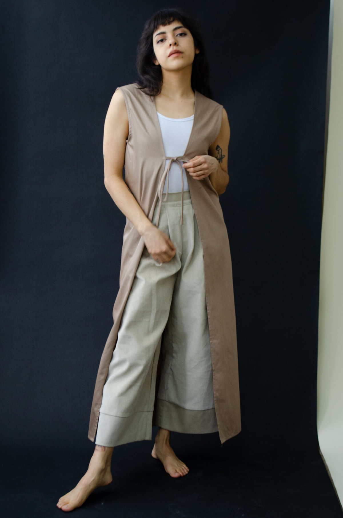 Nin Studio SAMPLE reversible GOWN VEST | Garmentory