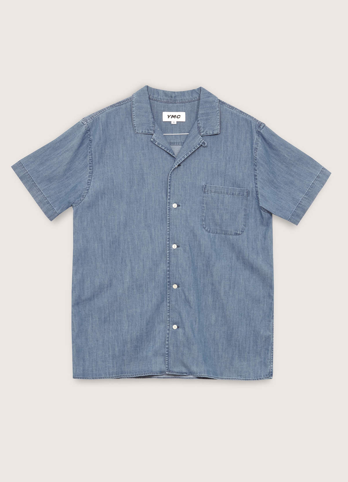 YMC Malick Organic Cotton Denim Shirt - Indigo Bleach | Garmentory
