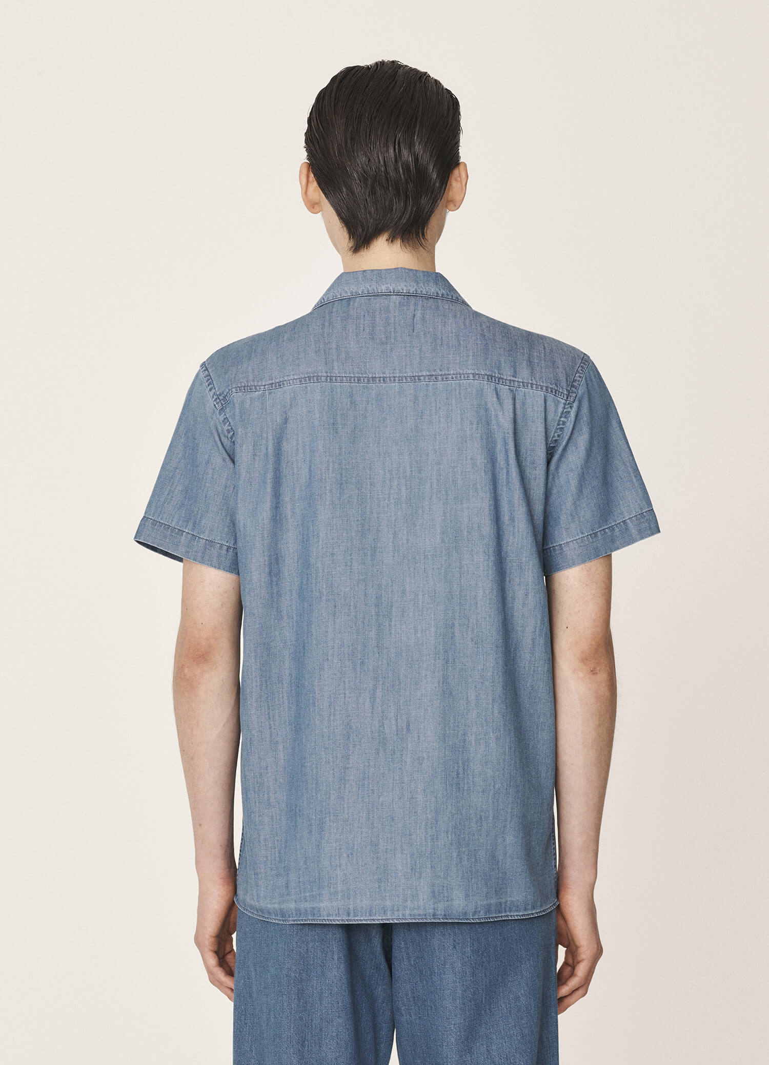 YMC Malick Organic Cotton Denim Shirt - Indigo Bleach | Garmentory