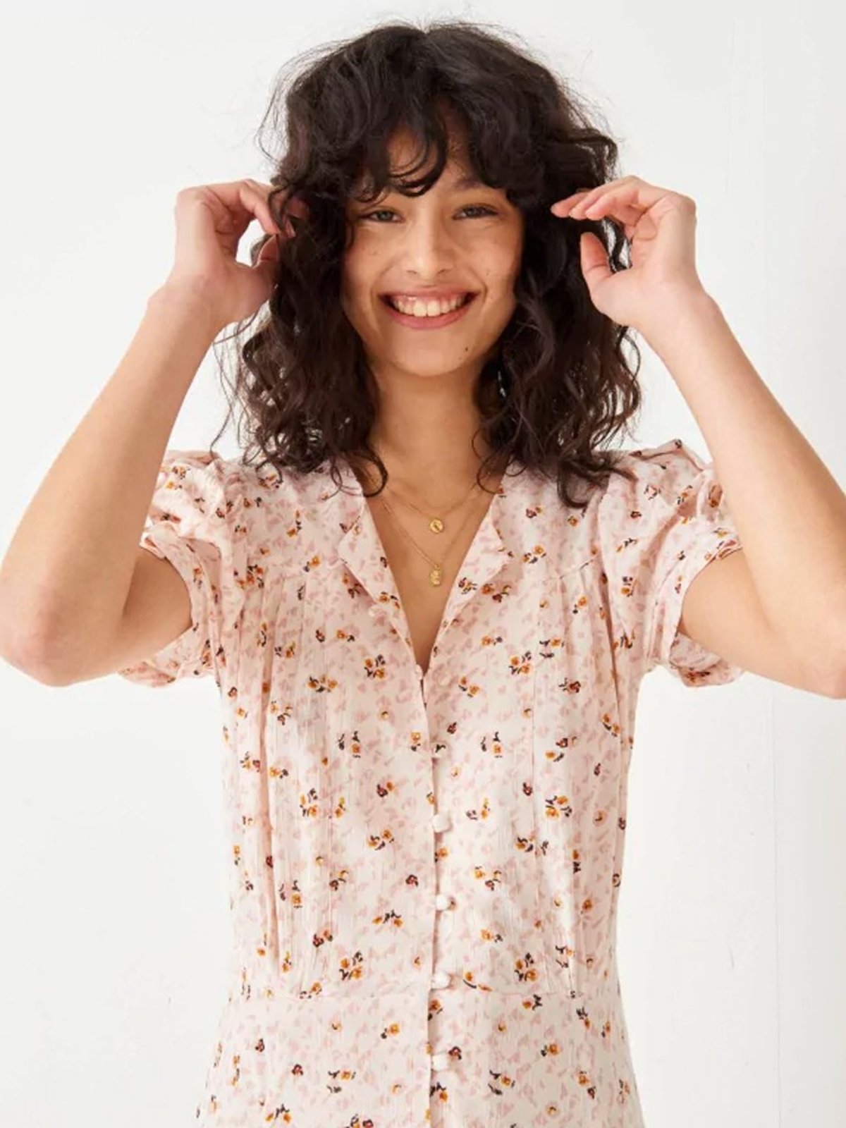 Sessun Adelaida Floral Dress - Desert Rose | Garmentory