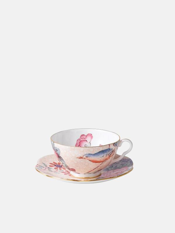 Cuckoo Peach Teacup and Saucer | Garmentory