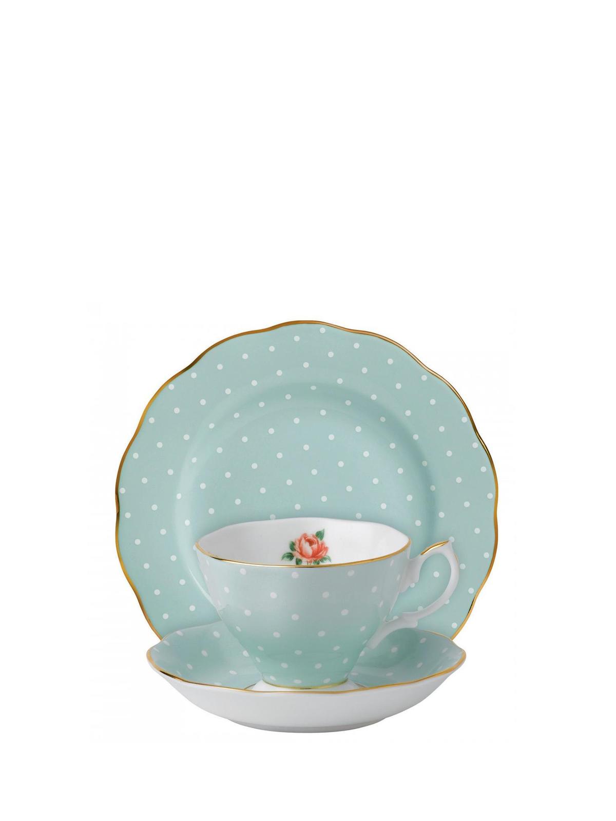 Polka Rose Vintage 3-Piece Place Setting | Garmentory