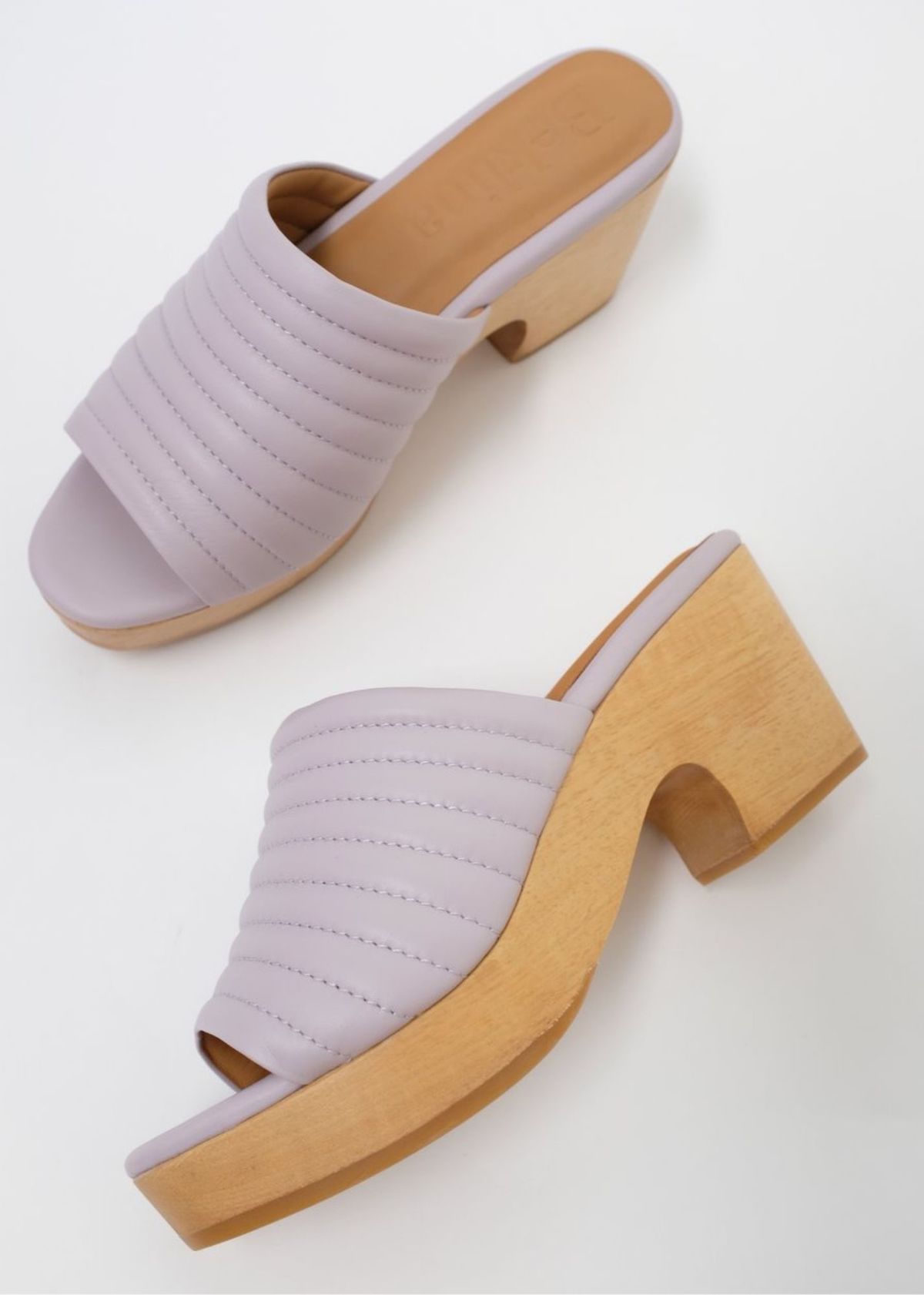 Beklina Open Toed Ribbed Clog - Light Orchid | Garmentory