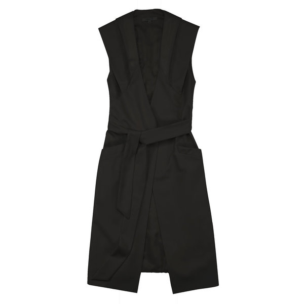 Sculpted Shoulder Vest - Black | Garmentory