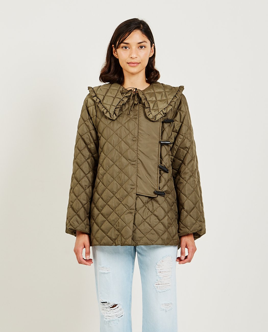 Ganni Recycled Ripstop Quilt Coat | Garmentory