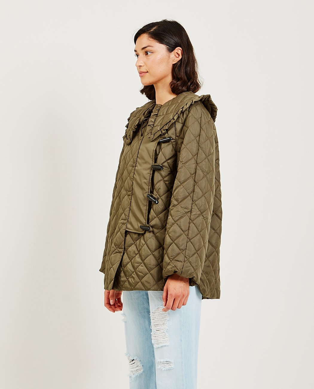 Ganni Recycled Ripstop Quilt Coat | Garmentory