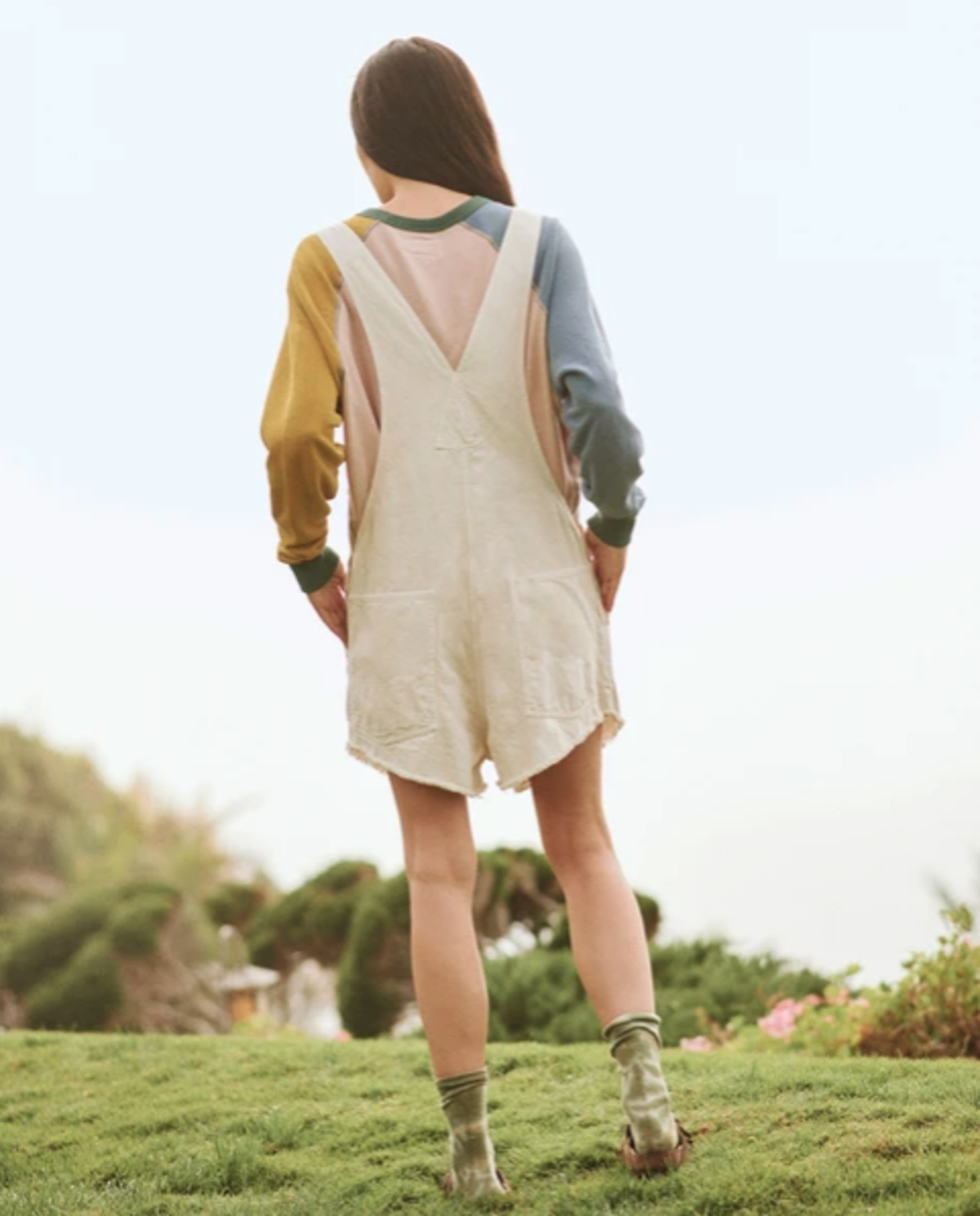 The Great. The Cut Off Overall - cream | Garmentory