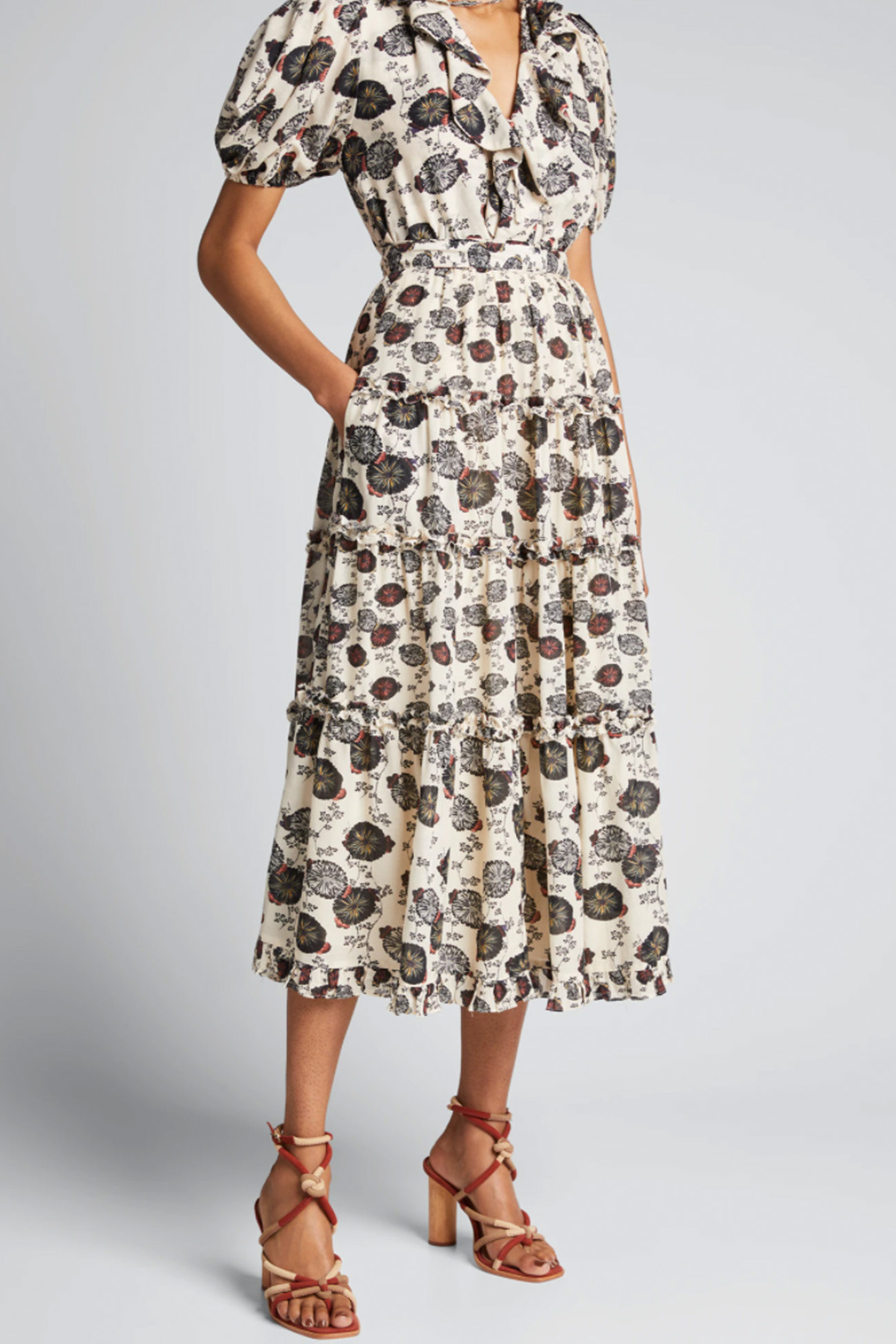 Ulla Johnson Tulia Skirt - Gardenia Floral | Garmentory