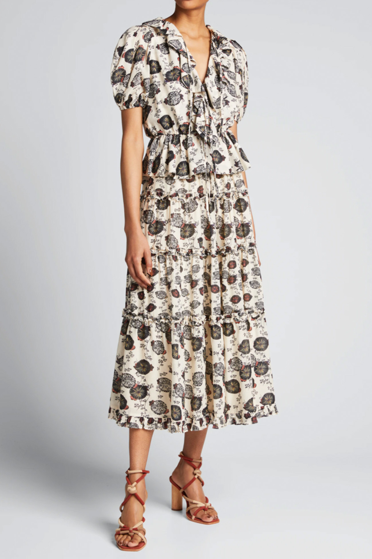Ulla Johnson Tulia Skirt - Gardenia Floral | Garmentory