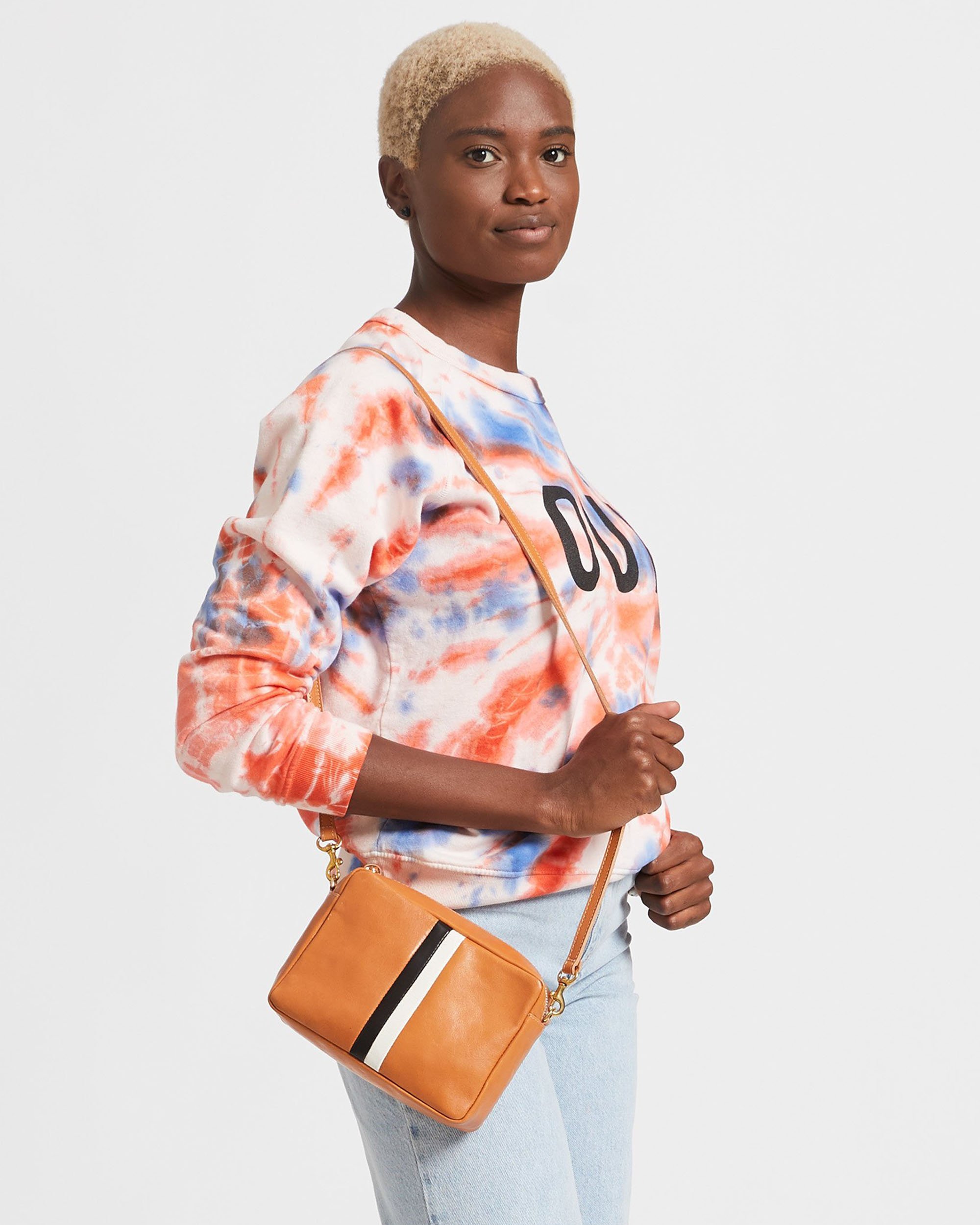 Clare V. Midi Sac bag - Natural Stripes | Garmentory