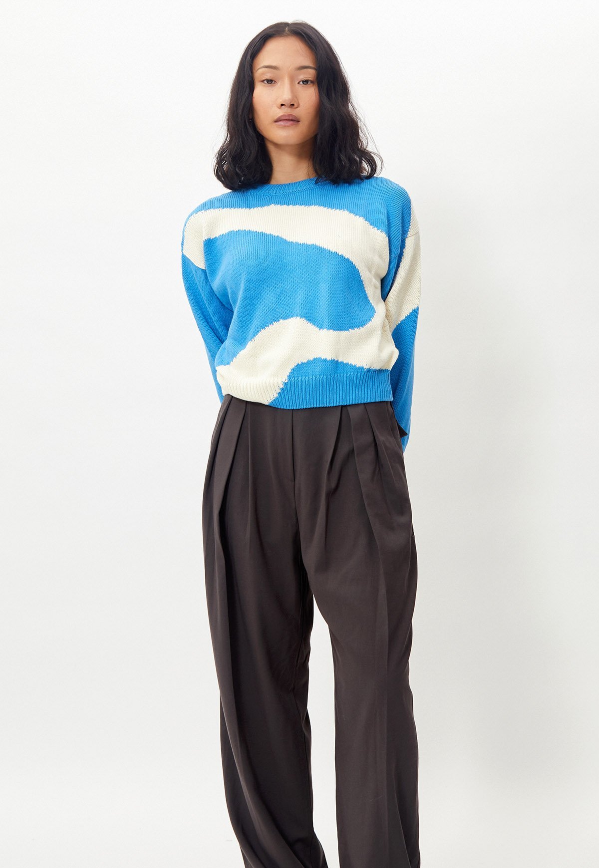 Paloma Wool Pin Swirl Sweater - Soft Blue | Garmentory