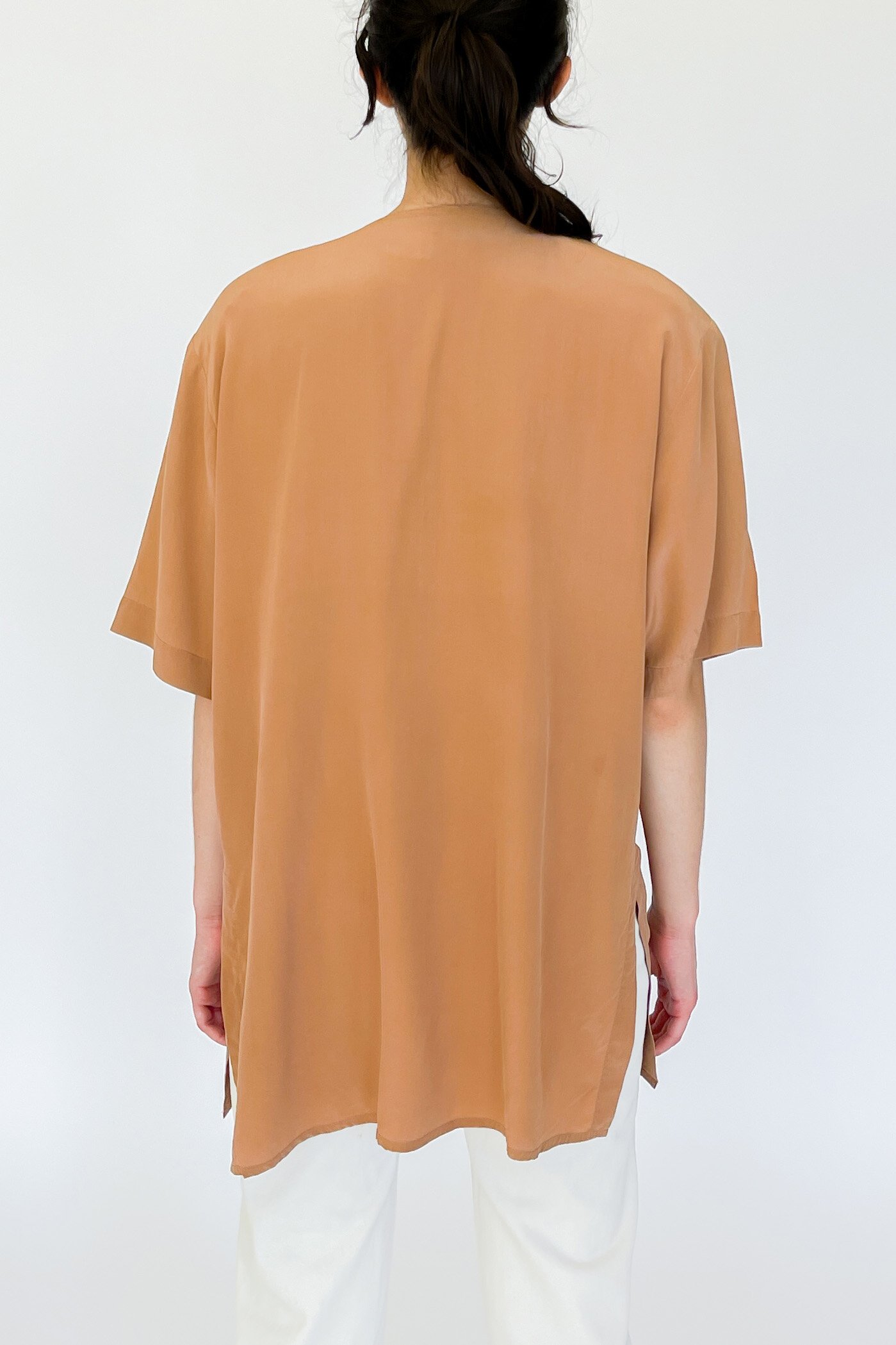 Vintage Silk Shirt - Terra Cotta | Garmentory
