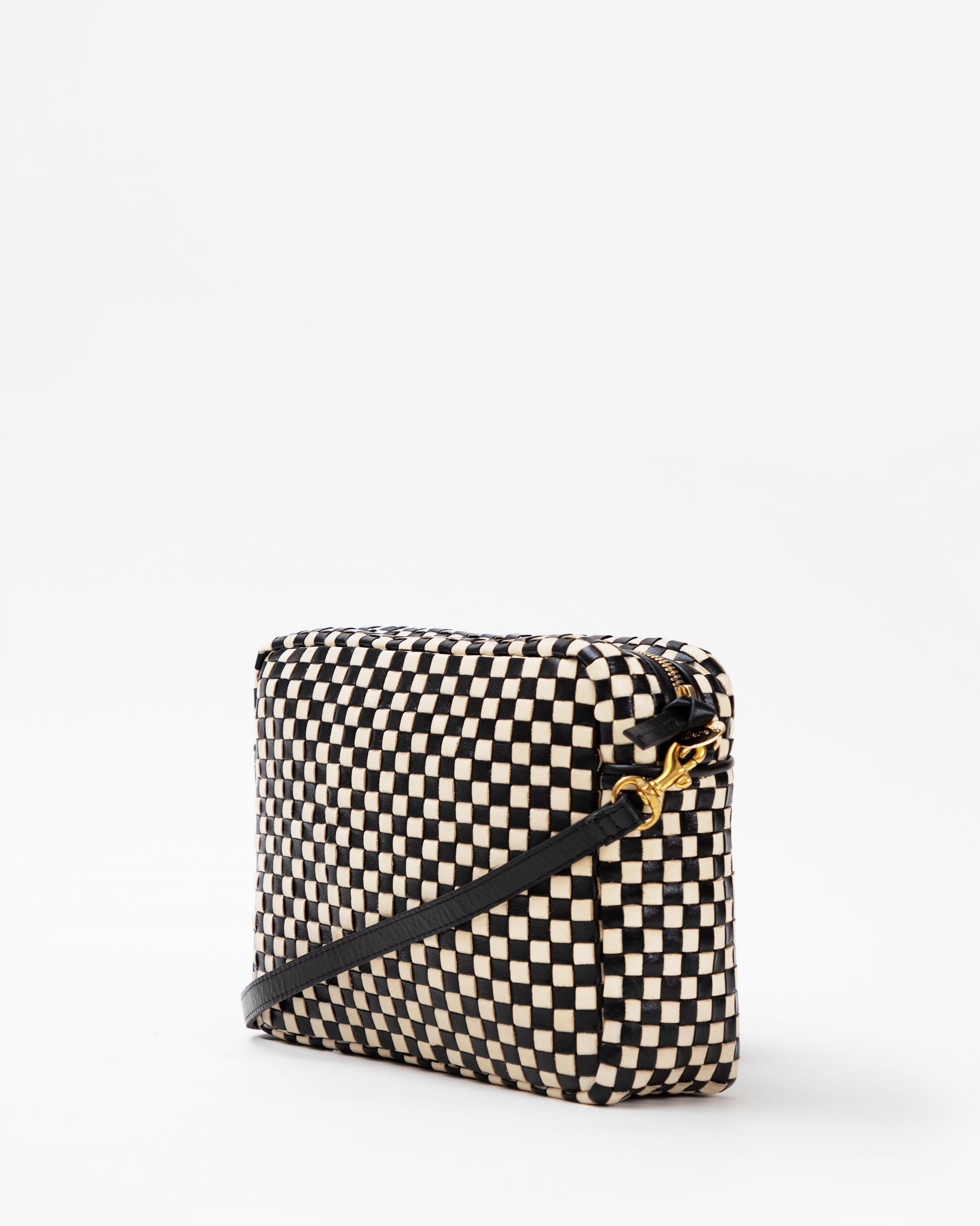 Clare V. Marisol Bag - Checker Black/Cream | Garmentory