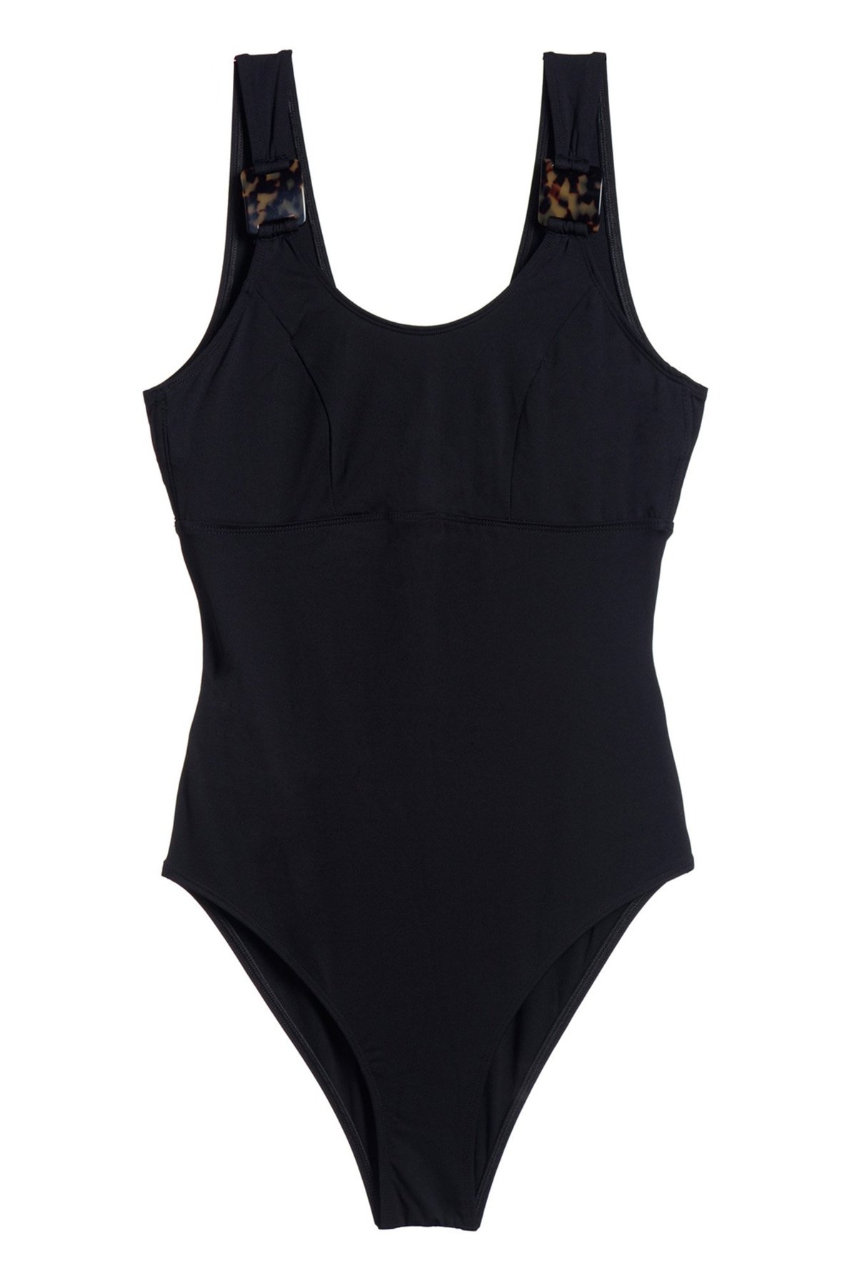 Else Mare Hidden Underwire Scoop Neck One Piece Suit - Black | Garmentory