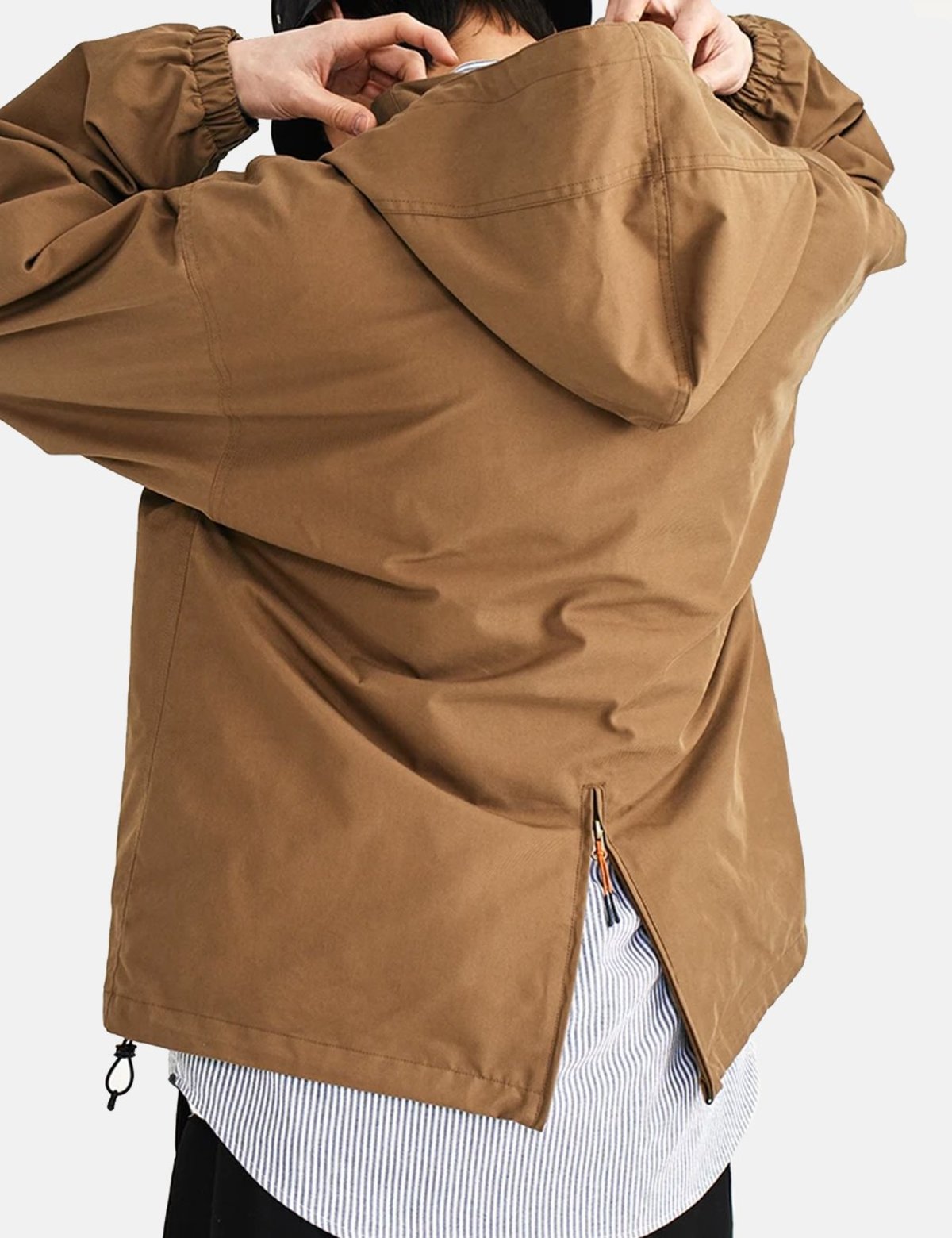 Uniform Bridge Smock Anorak Jacket - Brown | Garmentory