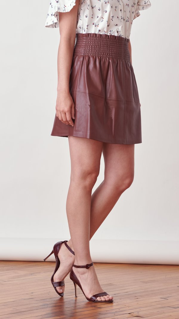 Munthe Pedal Skirt - Burgundy | Garmentory
