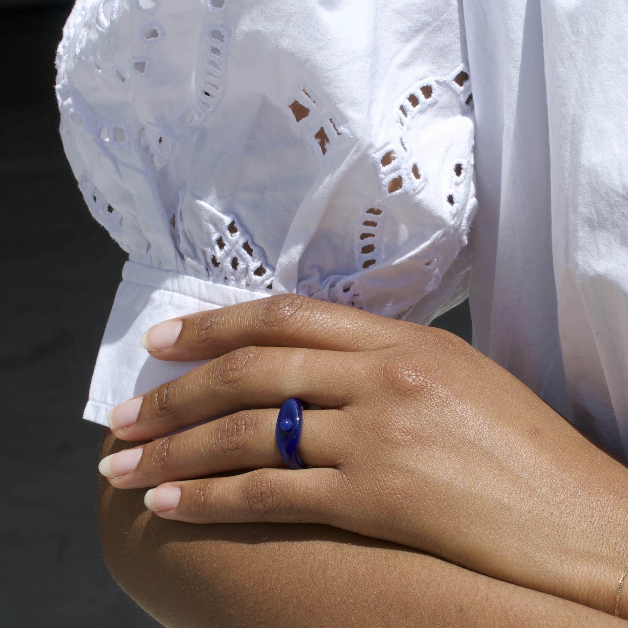 Tiana Marie Combes Roman Ring - Lapis | Garmentory