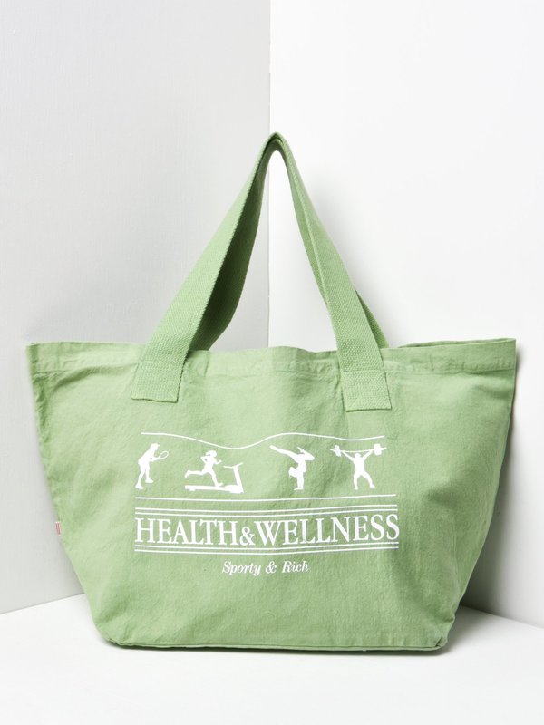 Sporty & Rich Health Wellness Tote Bag - Green | Garmentory