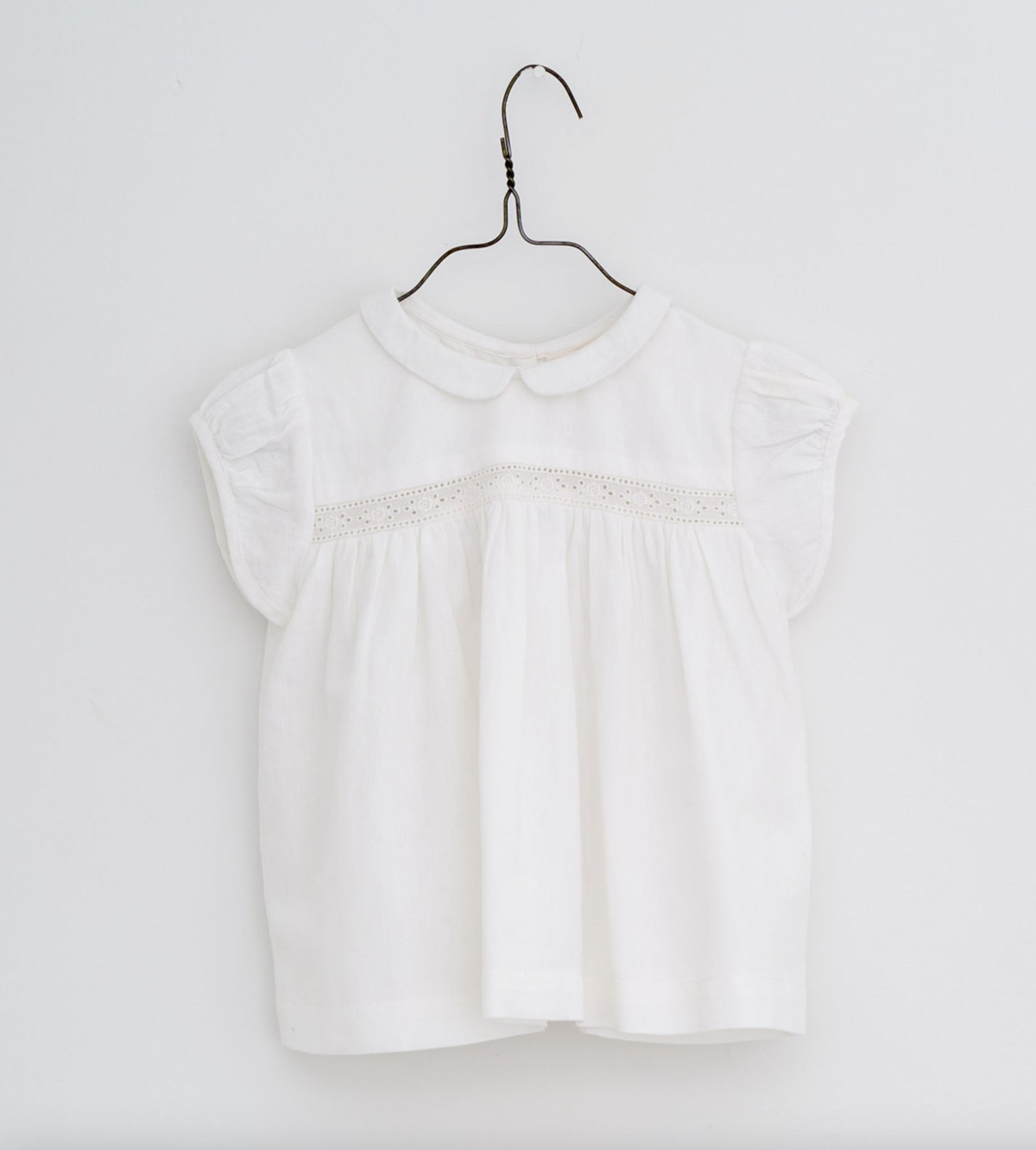 Little Cotton Clothes Juno Lacey Blouse - Off White | Garmentory