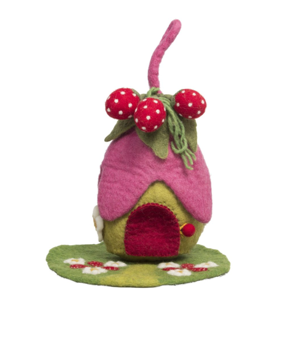 Papoose Strawberry Felt Fairy House | Garmentory