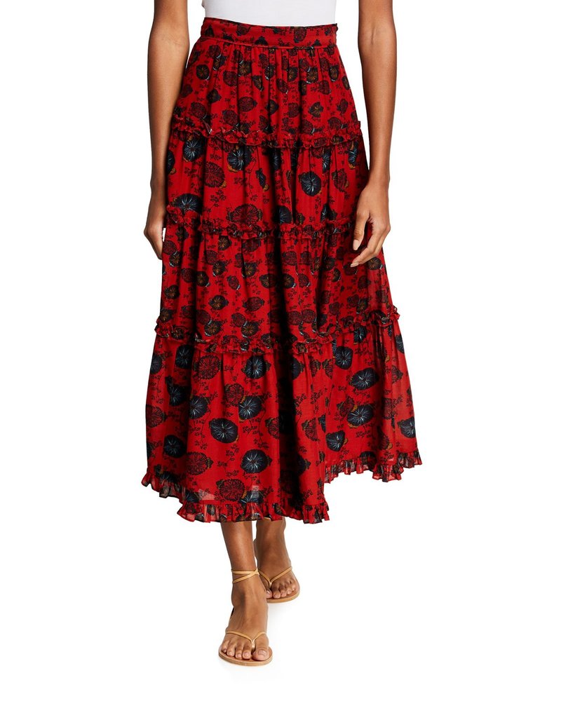 Ulla Johnson Tulia Skirt - Poppy | Garmentory