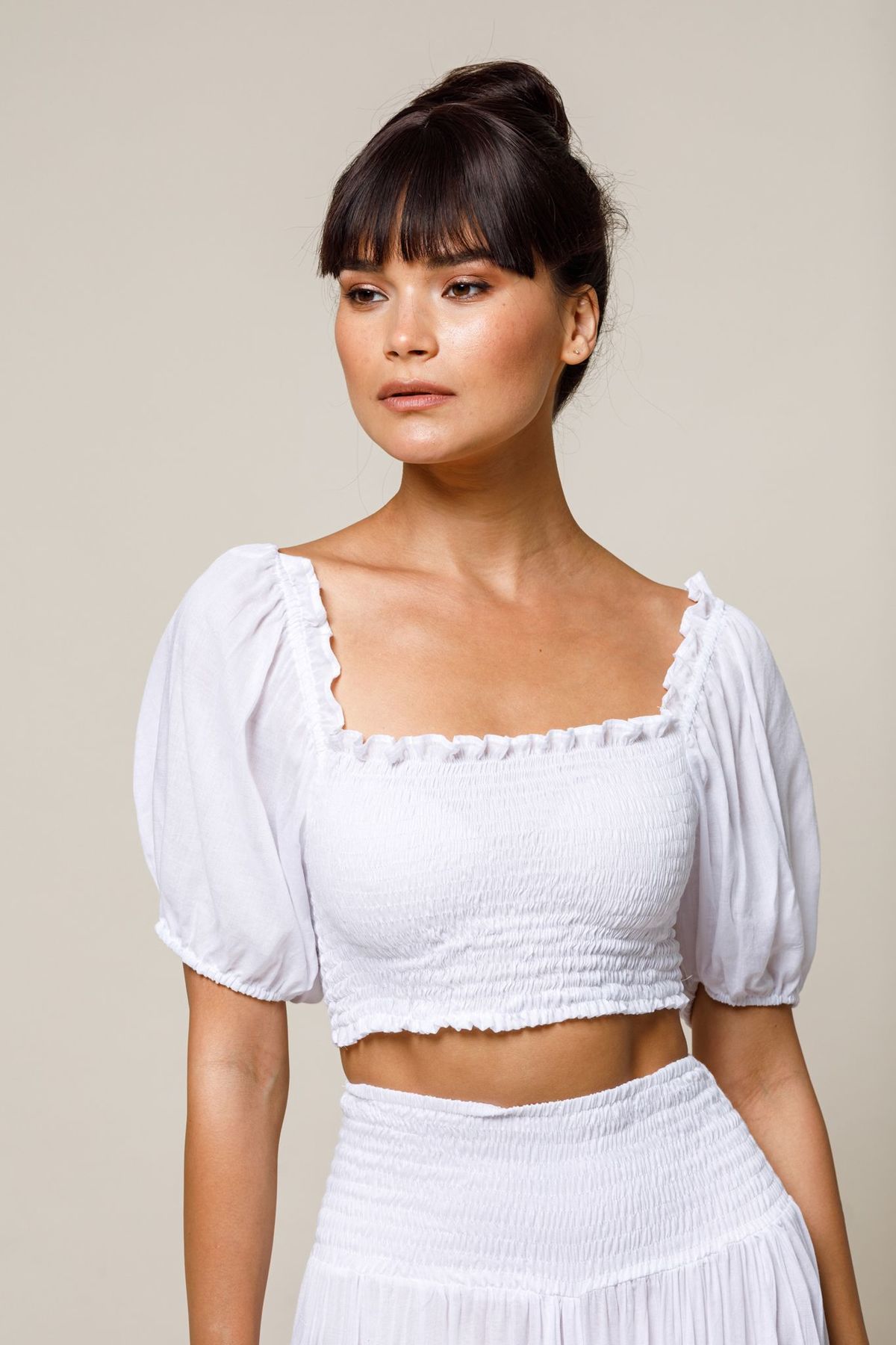 BEACHGOLD Sheer Ali Top - White | Garmentory