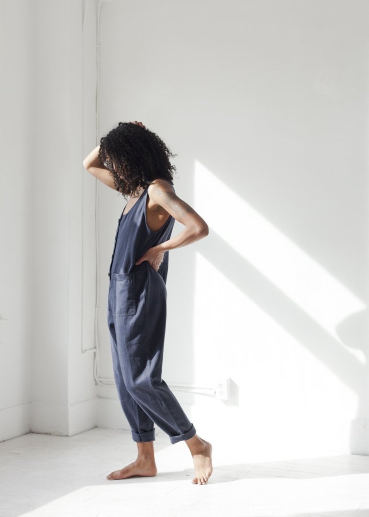 Jungmaven Button Front Jumper - Navy | Garmentory