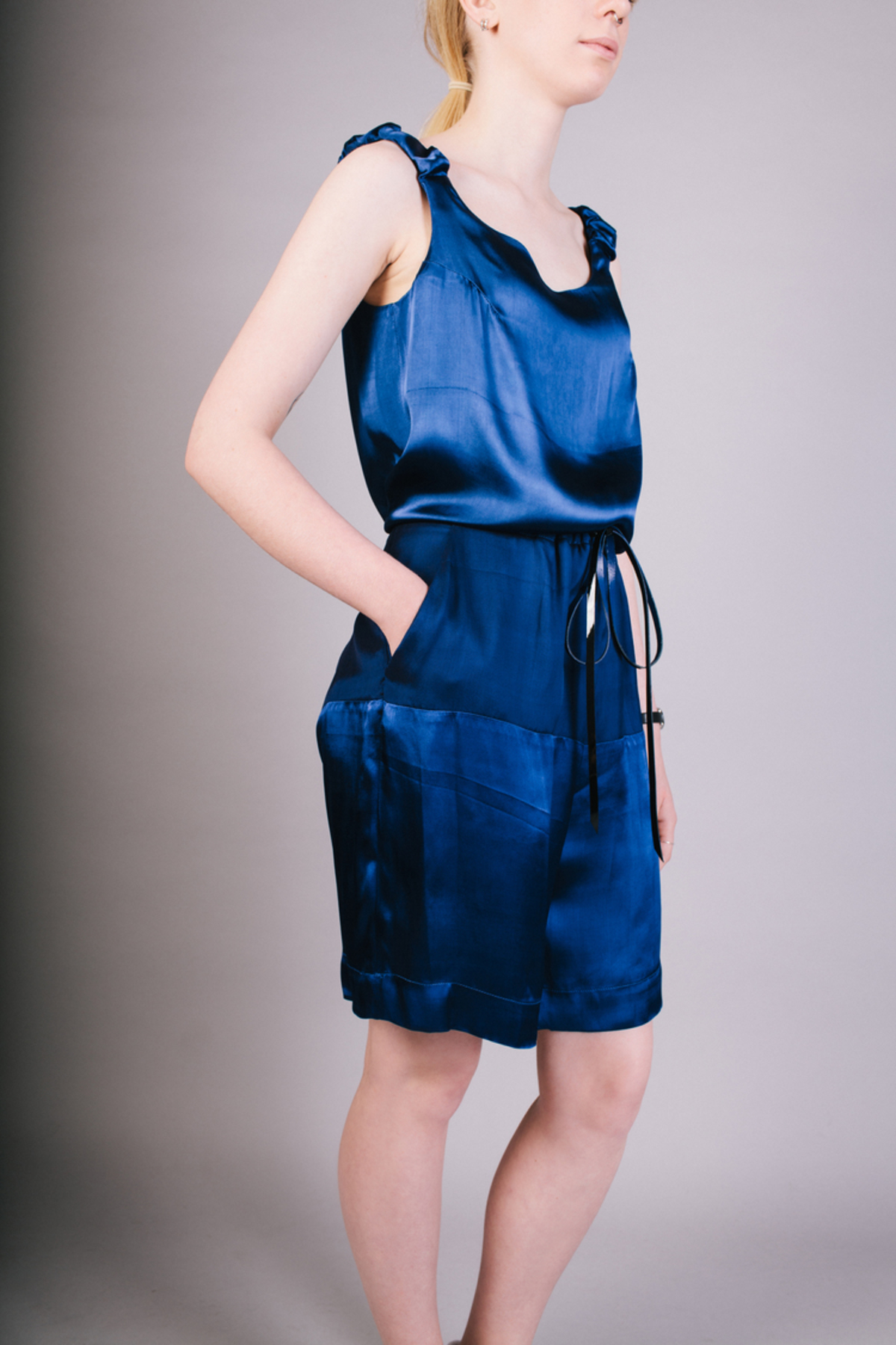 Livia Arena Scrunchy Shoulder Top | Garmentory