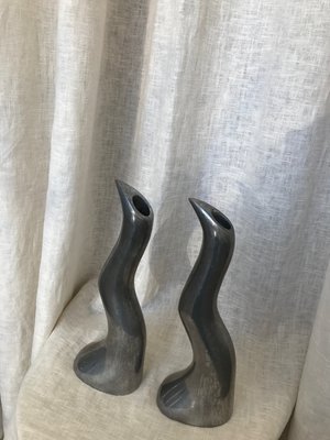 Ri-Ri-Ku BY ANNA EVERLUND ALUMINUM CANDLESTICK HOLDERS - Gray | Garmentory