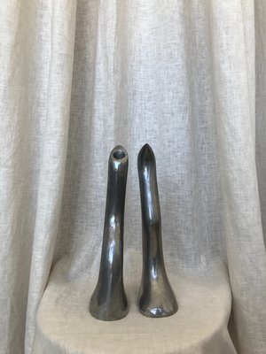 Ri-Ri-Ku BY ANNA EVERLUND ALUMINUM CANDLESTICK HOLDERS - Gray | Garmentory