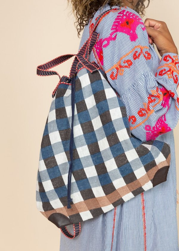 Épice Chennai Linen Backpack - Ultramarine | Garmentory