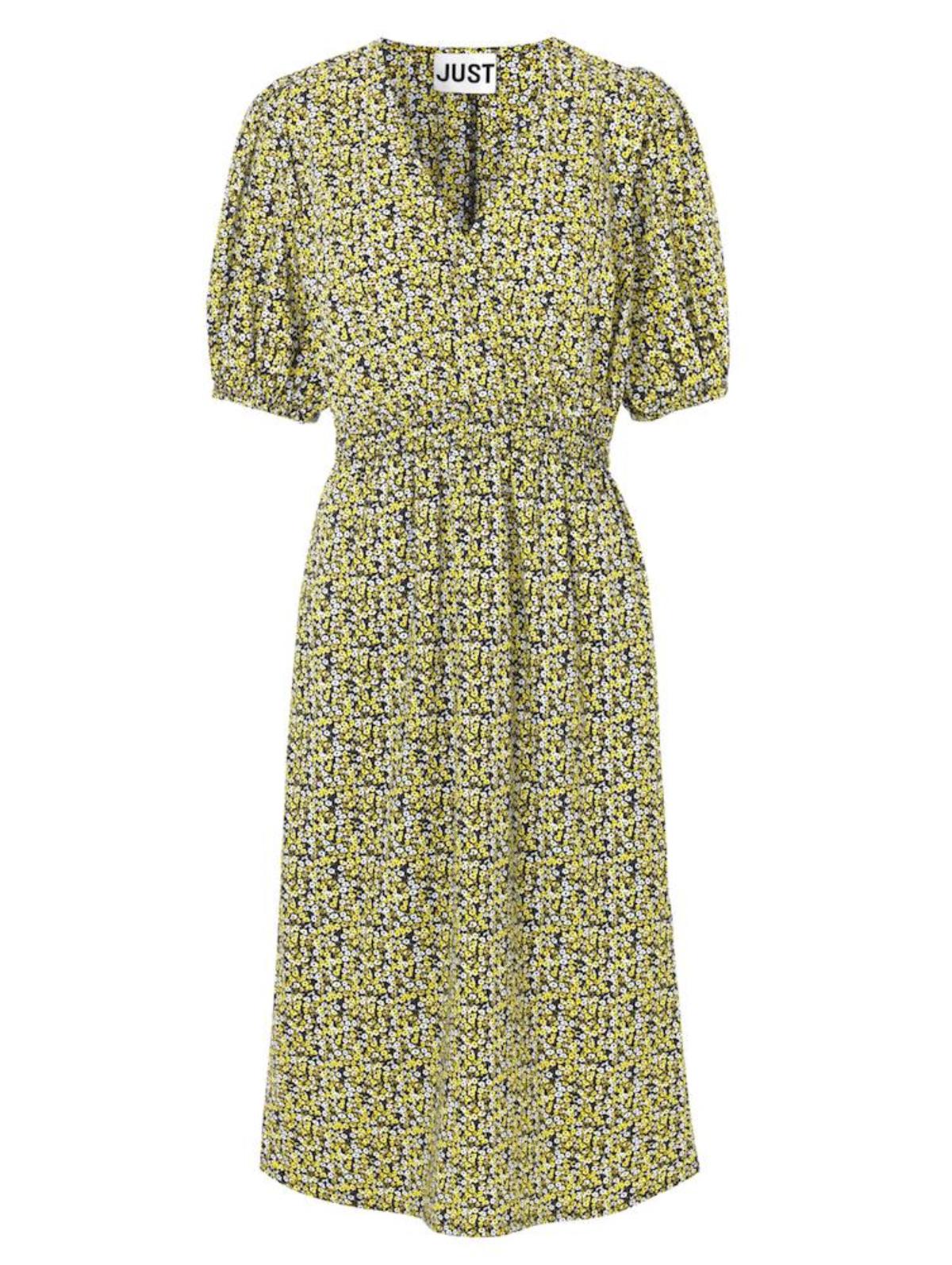 Just Female Dove Dress - Yellow Floral Print | Garmentory