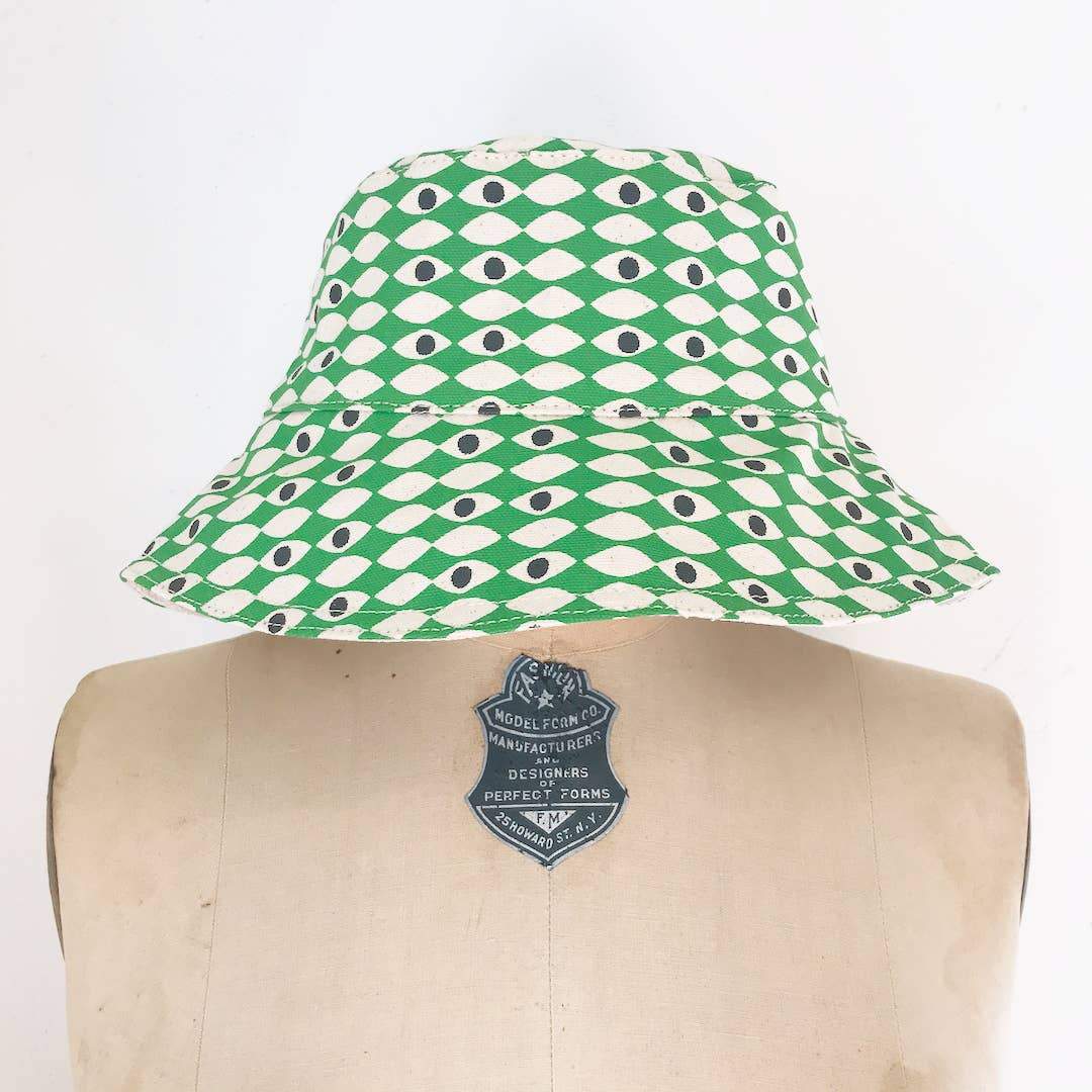 Erin Flett Third Eye Bucket Hat - Kelly | Garmentory
