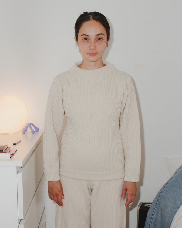 Baserange Tauro Longsleeve Sweater - Off White | Garmentory