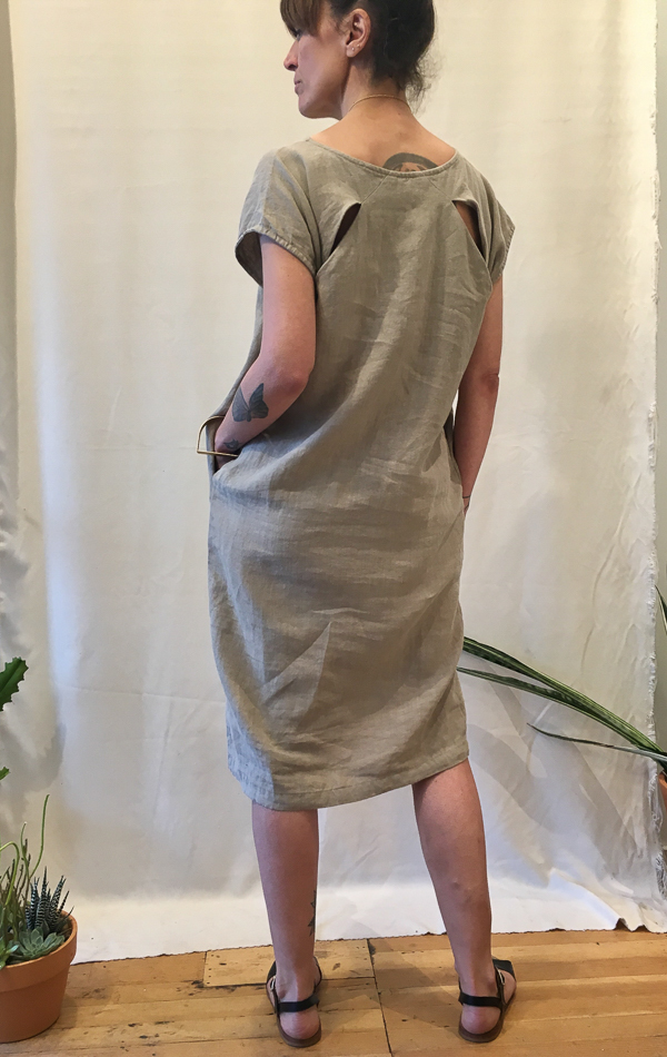 back slit open dress | Garmentory