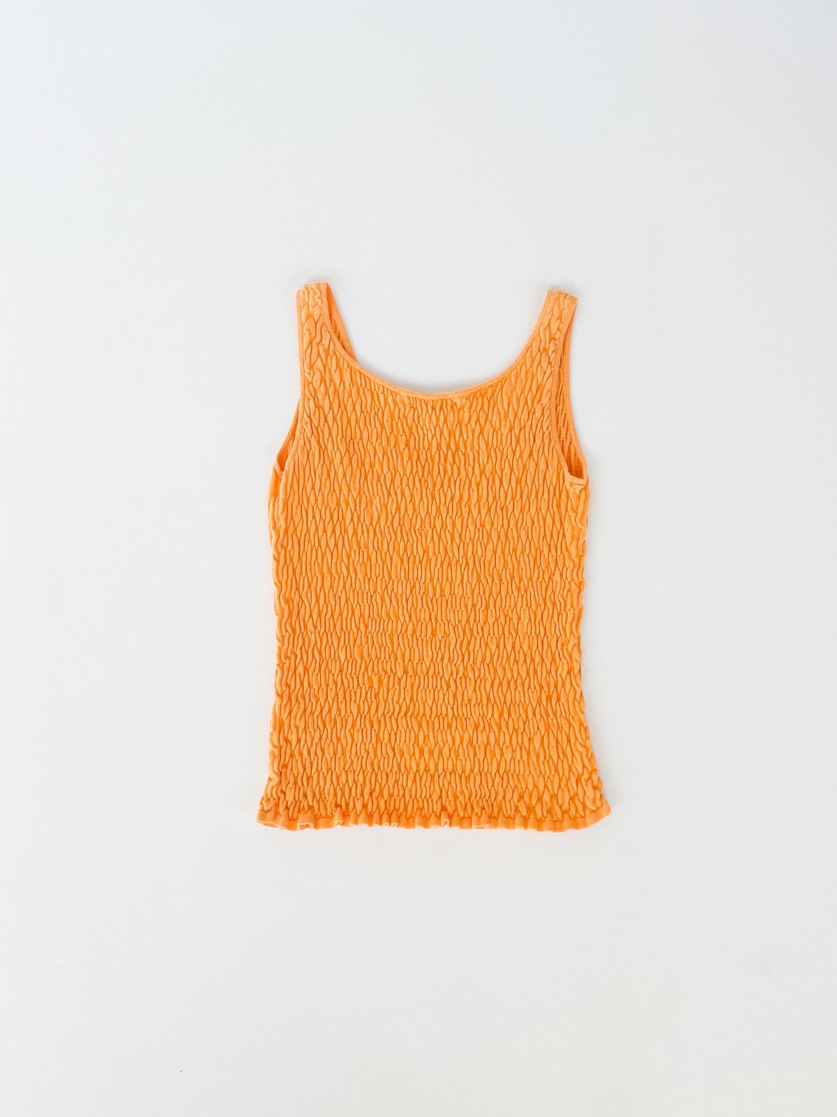 vintage Ruched Tank - Mango | Garmentory
