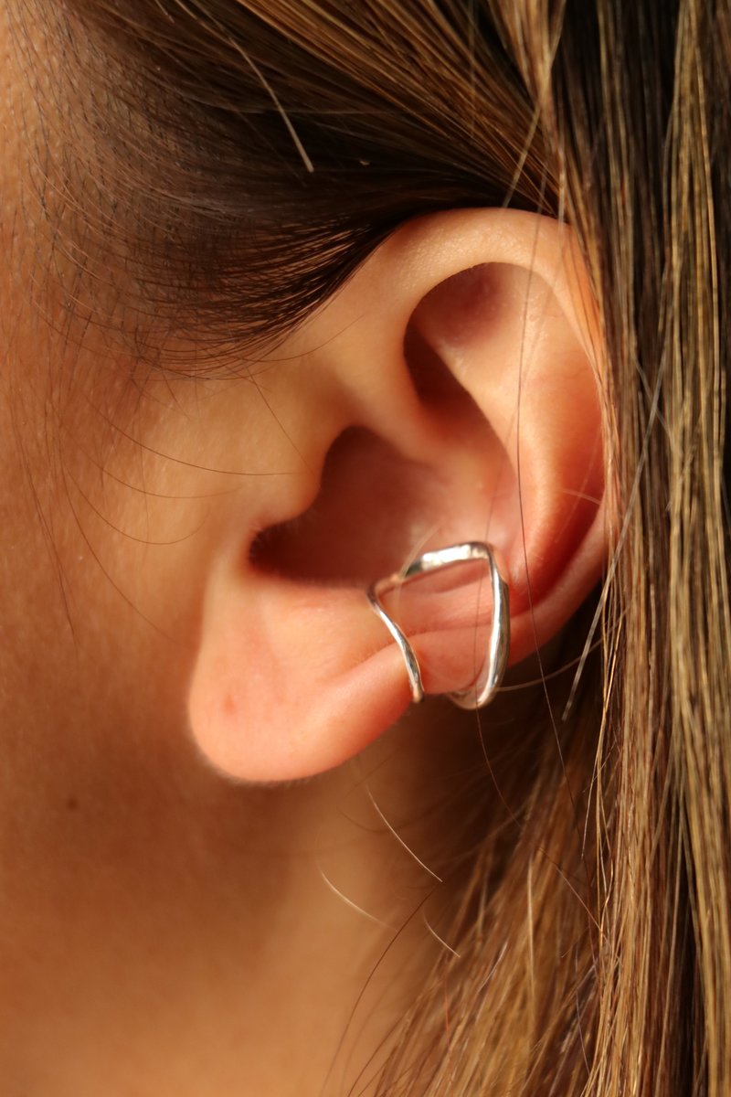 Faris Double Ear Cuff Mini earrings - Sterling Silver | Garmentory