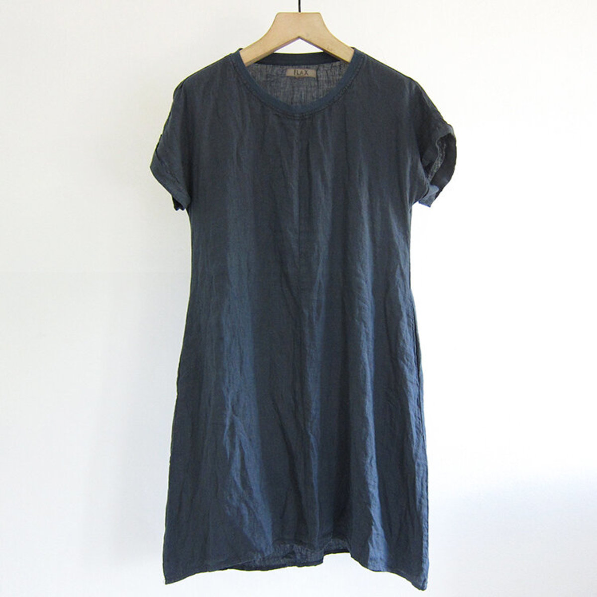 Flax Designs Tee Top dress - slate | Garmentory