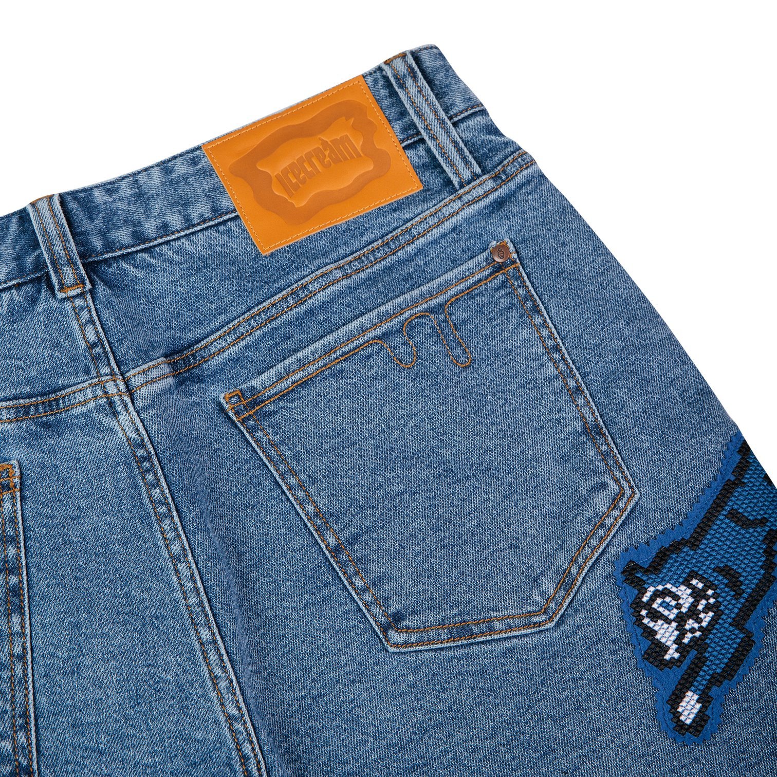 IceCream Arch Jean Short - BLUE JEAN | Garmentory