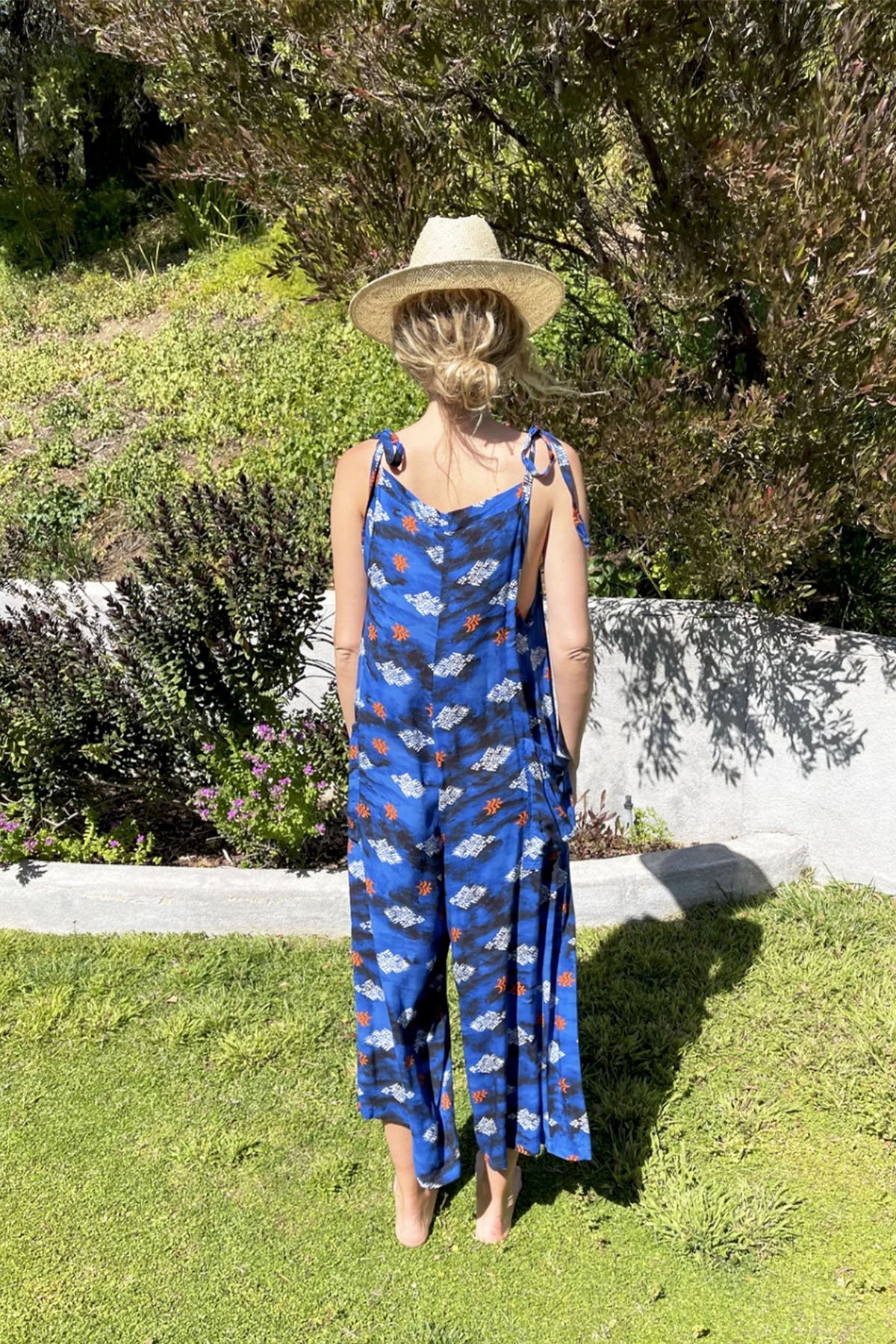 Tysa Ciao Overalls Jumpsuit - Royal Ikat | Garmentory