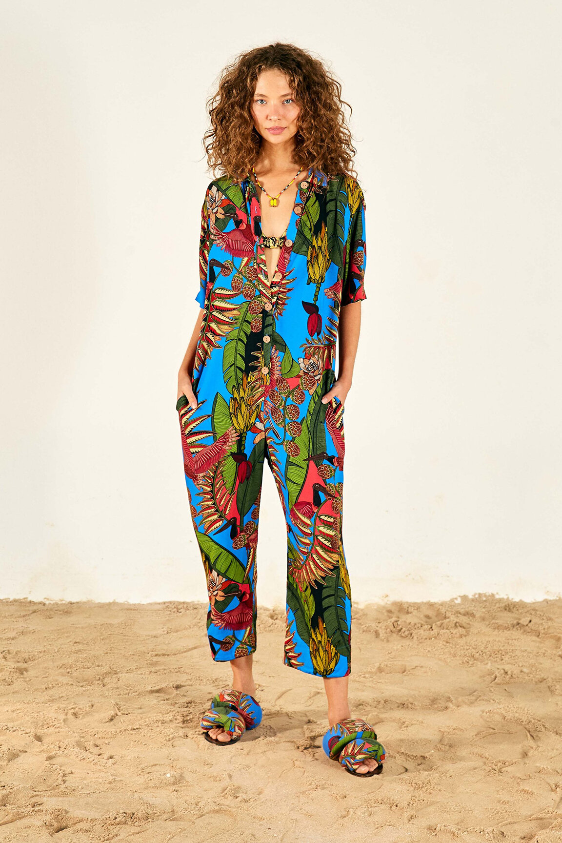 Farm Rio Totally Tuiuiu Jumpsuit | Garmentory