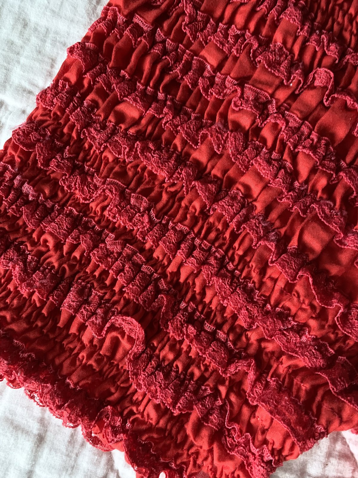 Vintage Ruffled Bloomers - Red | Garmentory